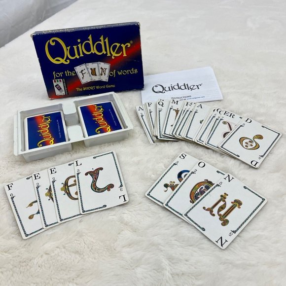 SET Enterprises | Games | Vintage 998 Quiddler The Short Word Game Set ...